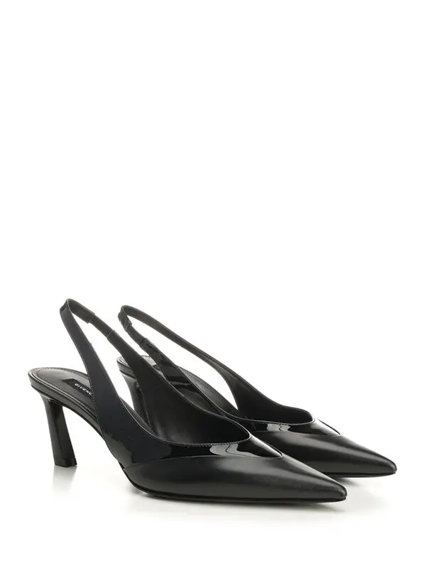 Givenchy Spiky Calfskin Slingback Pumps - Black