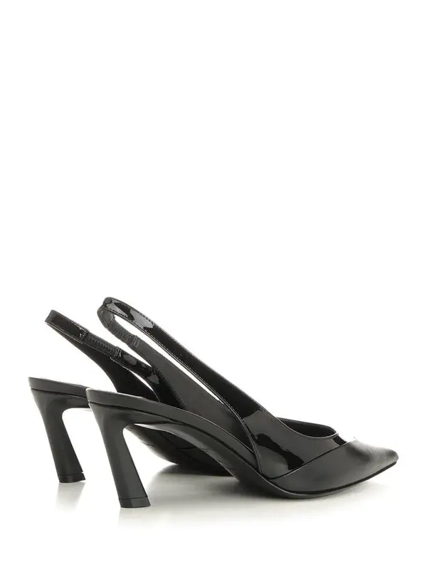 Givenchy Spiky Calfskin Slingback Pumps - Black