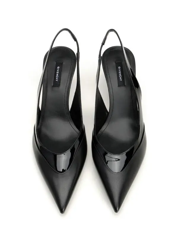 Givenchy Spiky Calfskin Slingback Pumps - Black