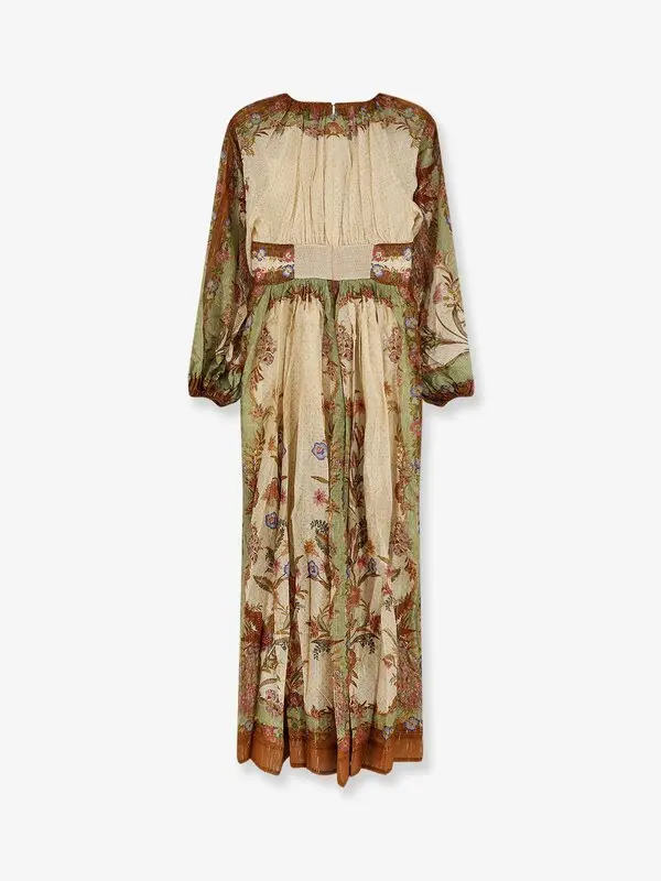 Zimmermann Indra Cotton And Silk Dress - Multicolor