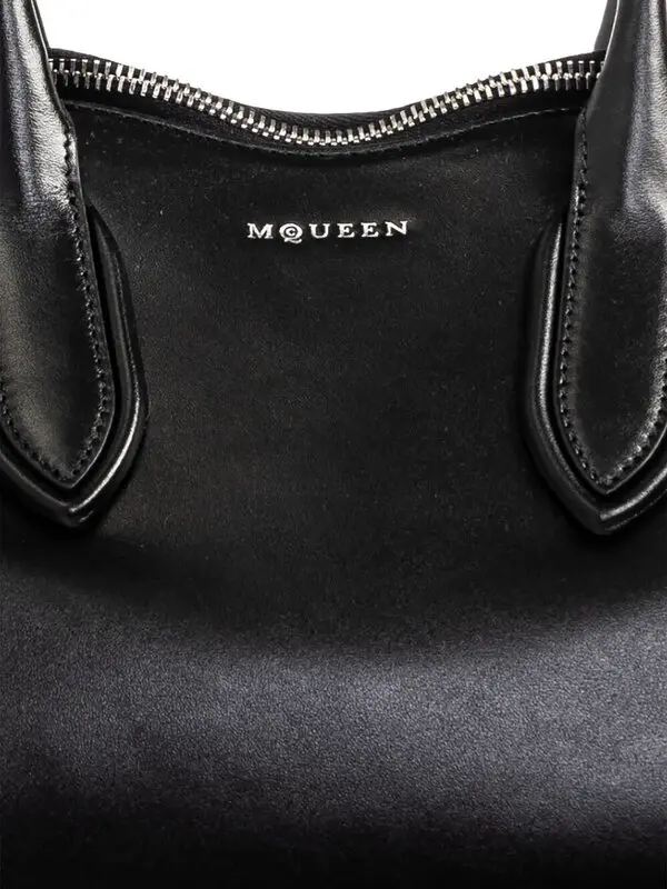 Alexander McQueen Manta Nappa Leather Bag - Black