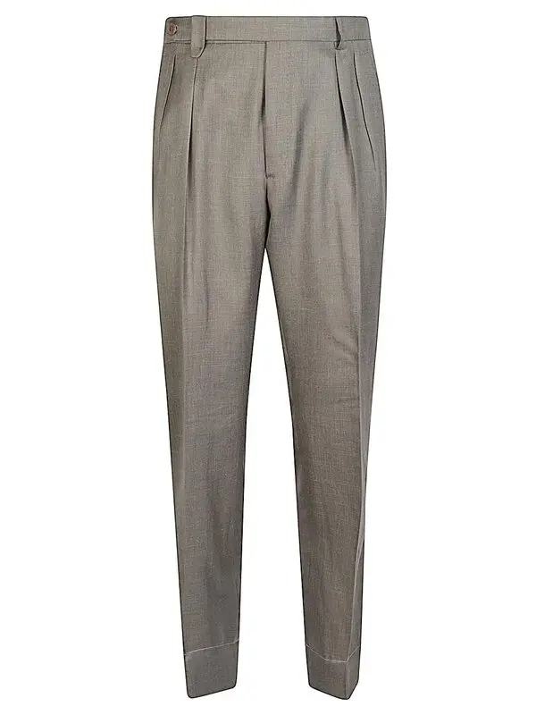 Brioni Silk And Cashmere Trousers - Multicolor