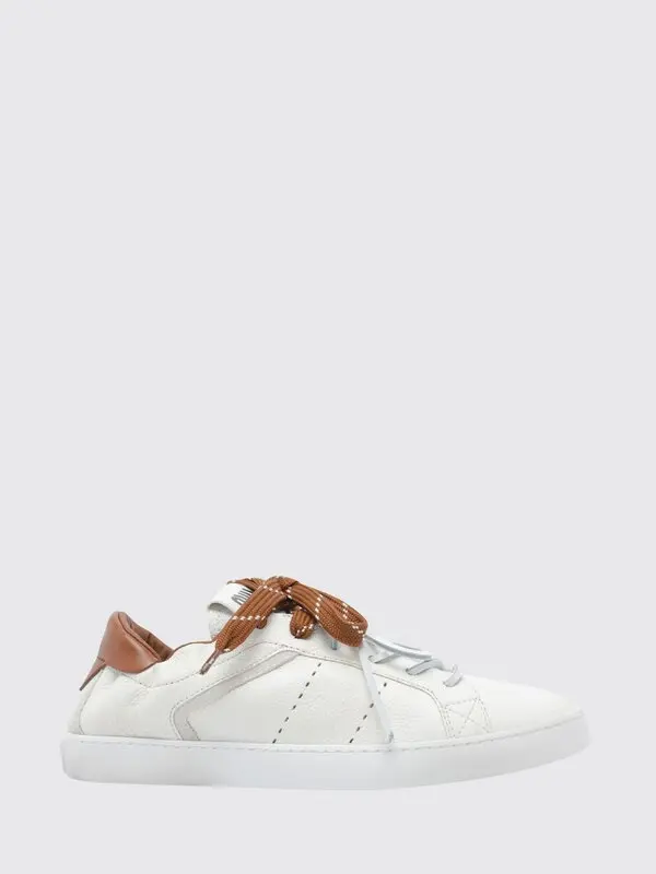 Miu Miu Leather Sneakers - White