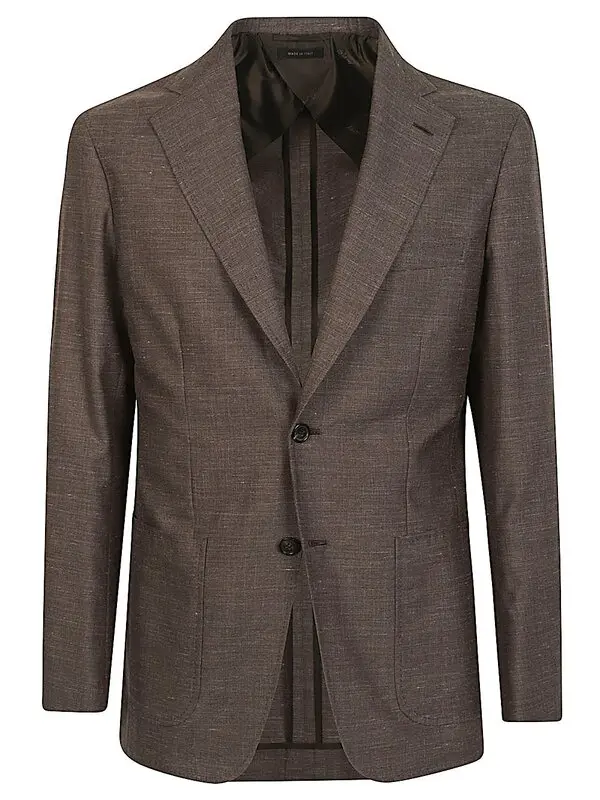 Brioni Wool And Silk Single-breasted Jacket