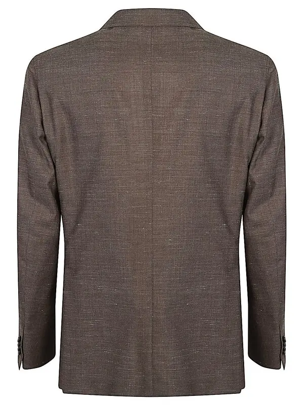 Brioni Wool And Silk Single-breasted Jacket