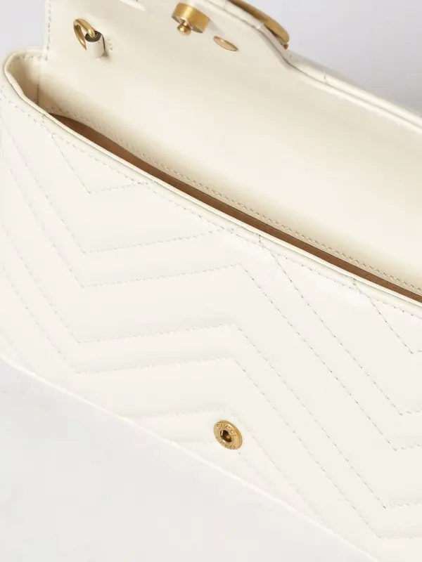 Gucci Gg Marmont Mini Shoulder Bag - White