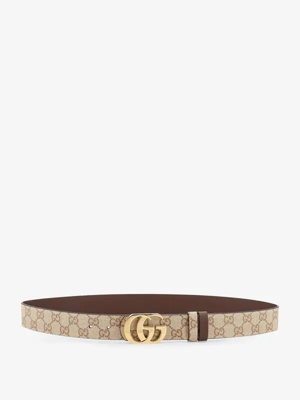 Gucci Gg Marmont Gg Fabric Reversible Belt - Multicolor
