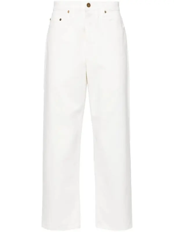 GOLDEN GOOSE Loose Fit Denim Jeans - White