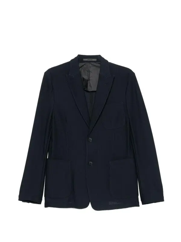 Giorgio Armani Icon Single-breasted Blazer Jacket - Multicolor