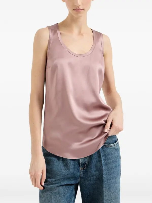 Brunello Cucinelli Reversible Silk Tank Top - Multicolor