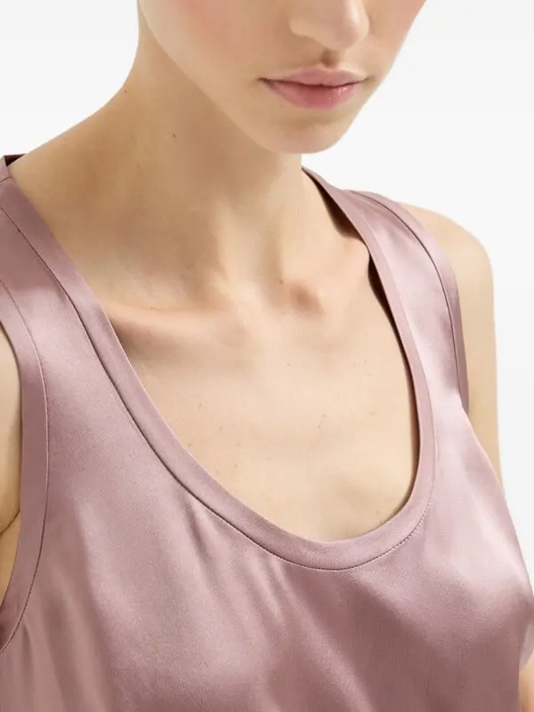 Brunello Cucinelli Reversible Silk Tank Top - Multicolor