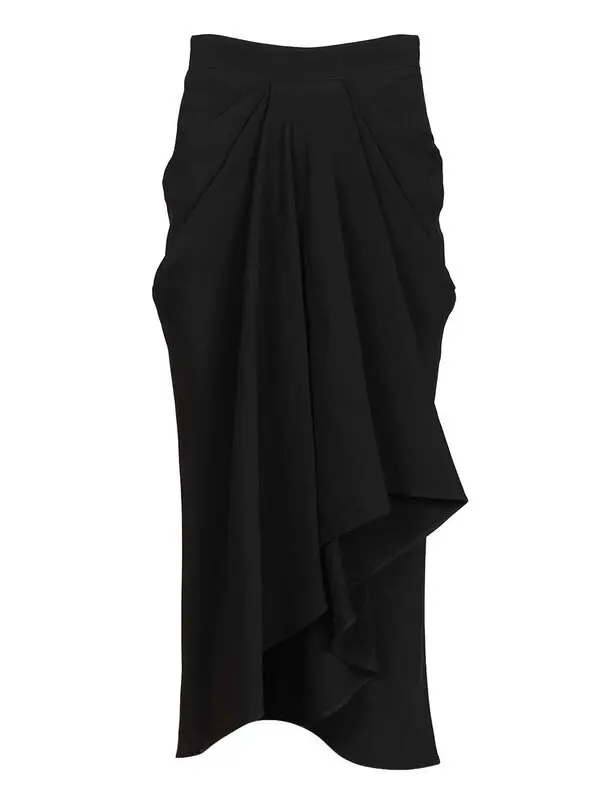 Givenchy Crêpe Cady Midi Skirt - Black