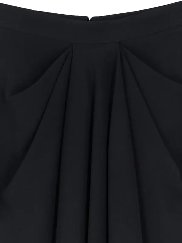 Givenchy Crêpe Cady Midi Skirt - Black