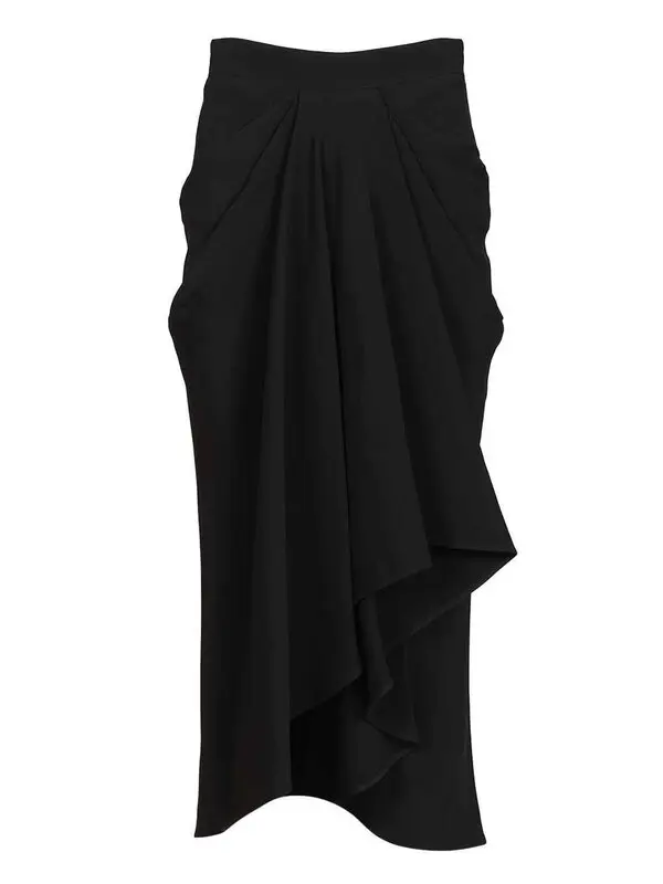 Givenchy Crêpe Cady Midi Skirt - Black