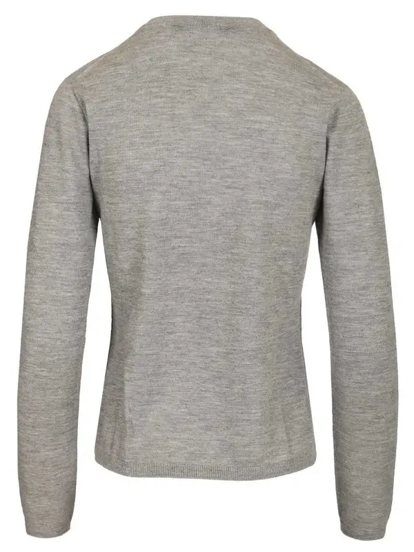 Max Mara Cashmere Crew Neck Sweater - Gray