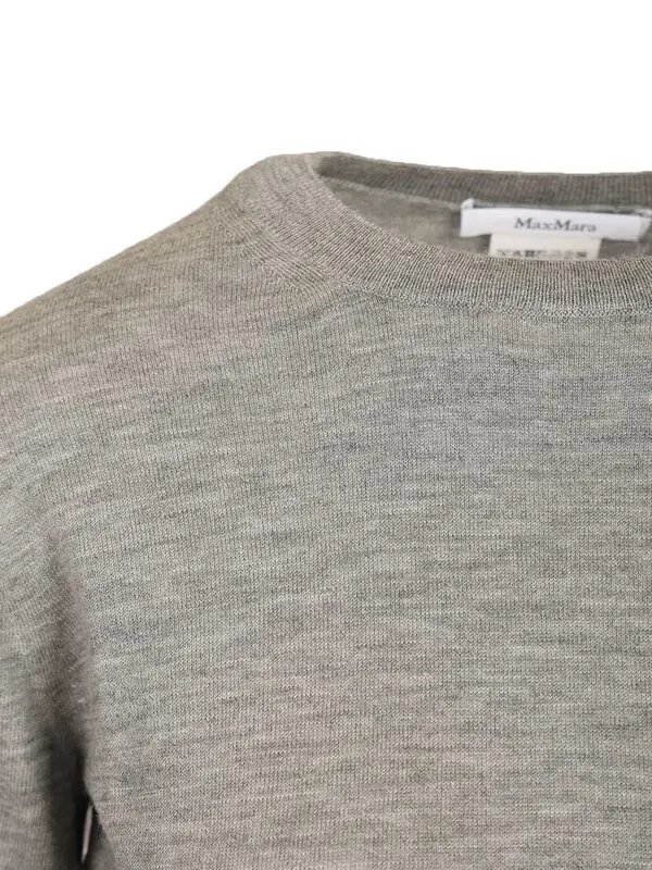 Max Mara Cashmere Crew Neck Sweater - Gray