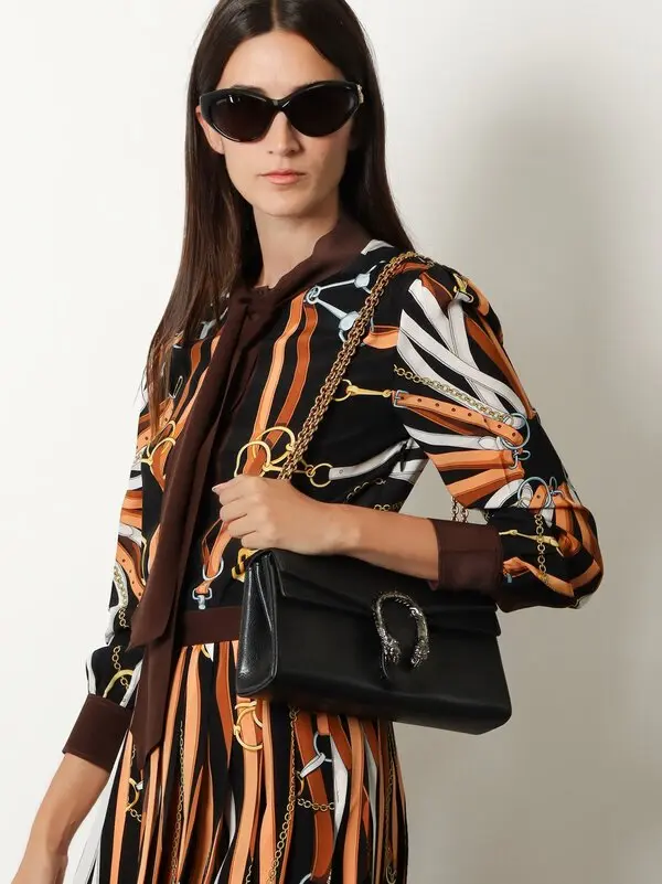 Gucci Dionysus Leather Crossbody Bag