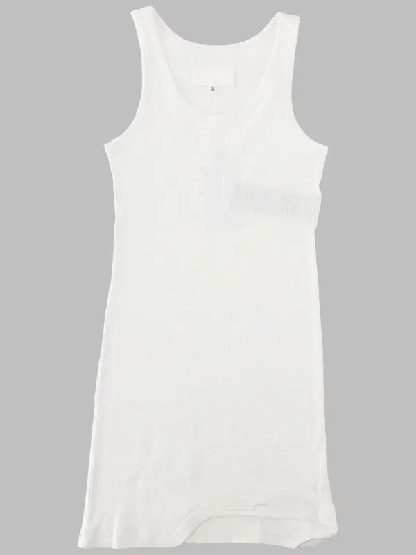 MAISON MARGIELA Ribbed Mini Dress - White