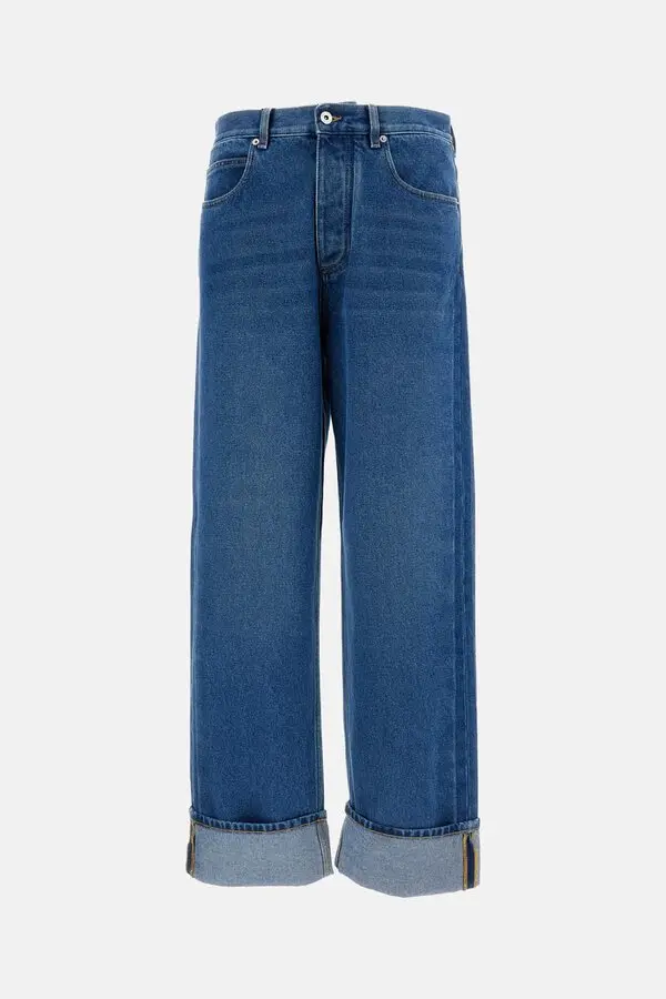 Bottega Veneta Turn-up Hem Jeans - Multicolor