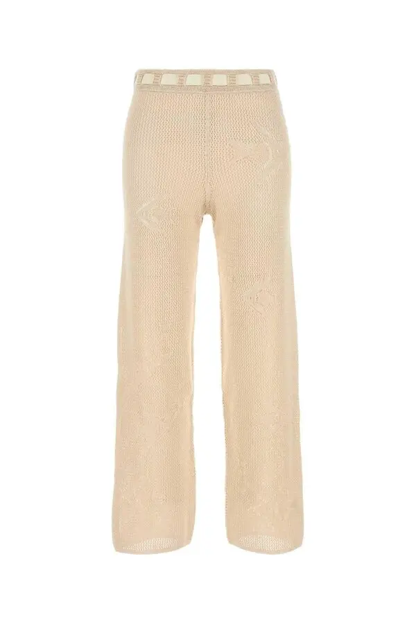 BODE Beige Crochet Pant