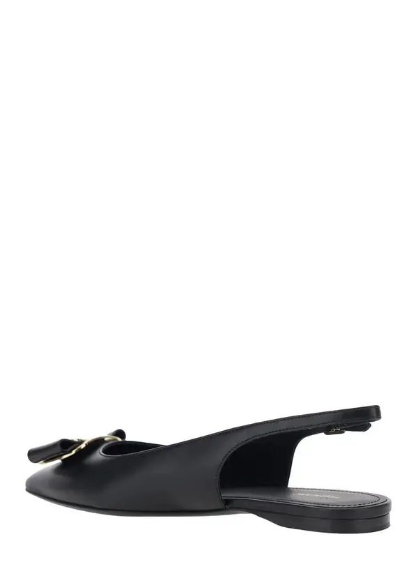 FERRAGAMO Zelmi Slingback Ballet Flats - Black