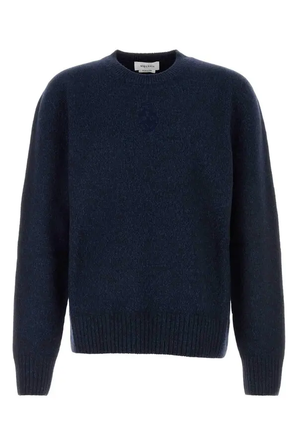 Alexander McQueen Melange Wool Blend Sweater