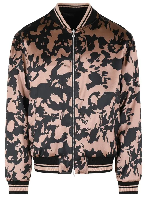 Dries Van Noten Volker' Reversible Bomber Jacket In Viscose Blend - Pink