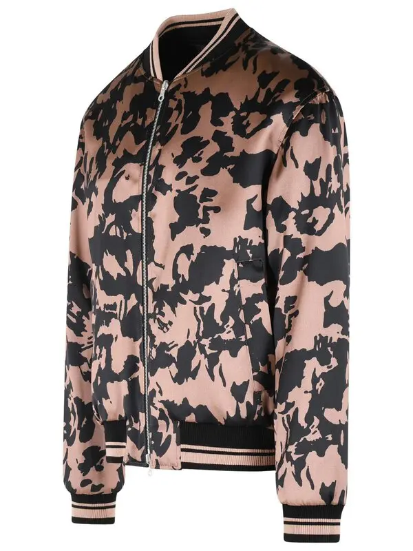 Dries Van Noten Volker' Reversible Bomber Jacket In Viscose Blend