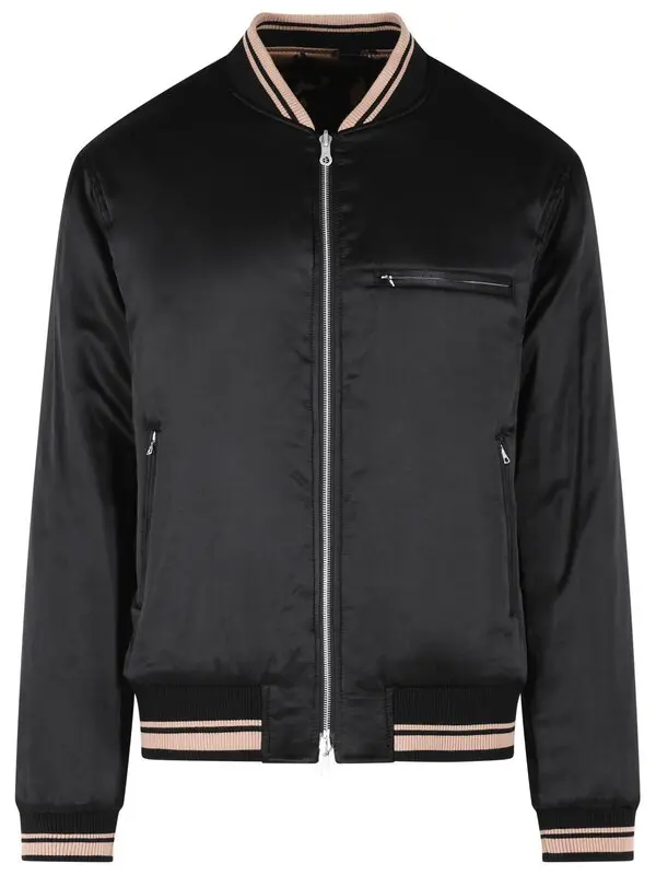 Dries Van Noten Volker Reversible Bomber Jacket - Pink