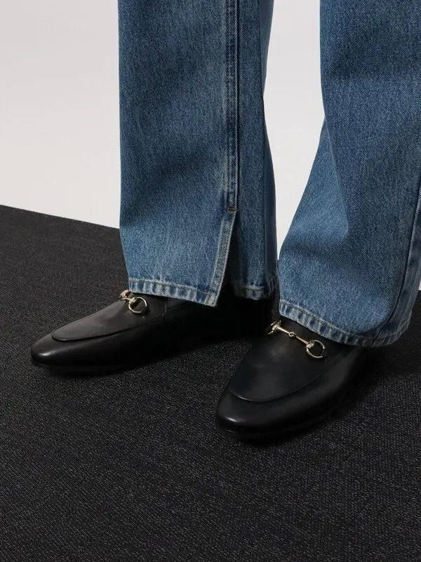 Gucci Leather Jordaan Loafers - Black