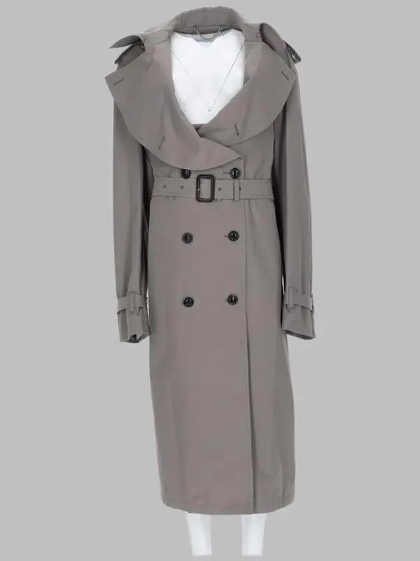 MAISON MARGIELA Trench Con Colletto Ripiegato