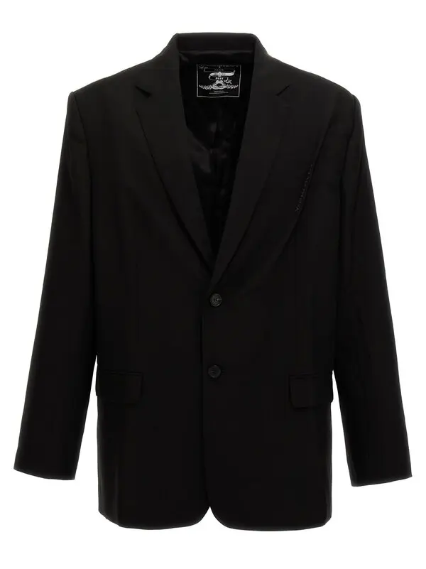 Y/project Pinched Logo' Blazer - Black
