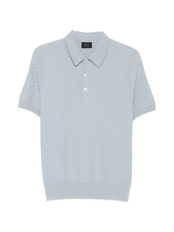 Brioni Cotton And Cashmere Polo Shirt - Multicolor