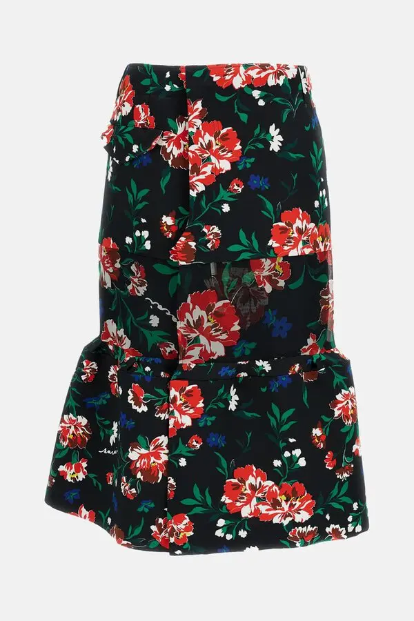 Sacai Floral Skirt - Multicolor