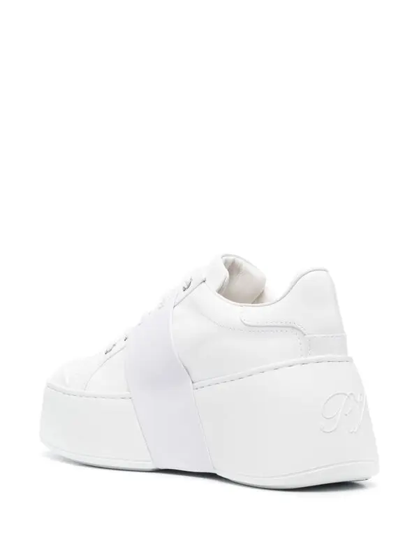 ROGER VIVIER Viv Skate High Leather Sneakers - Multicolor