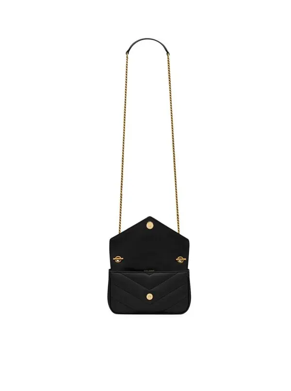 Saint Laurent Loulou Mini Lambskin Bag - Black
