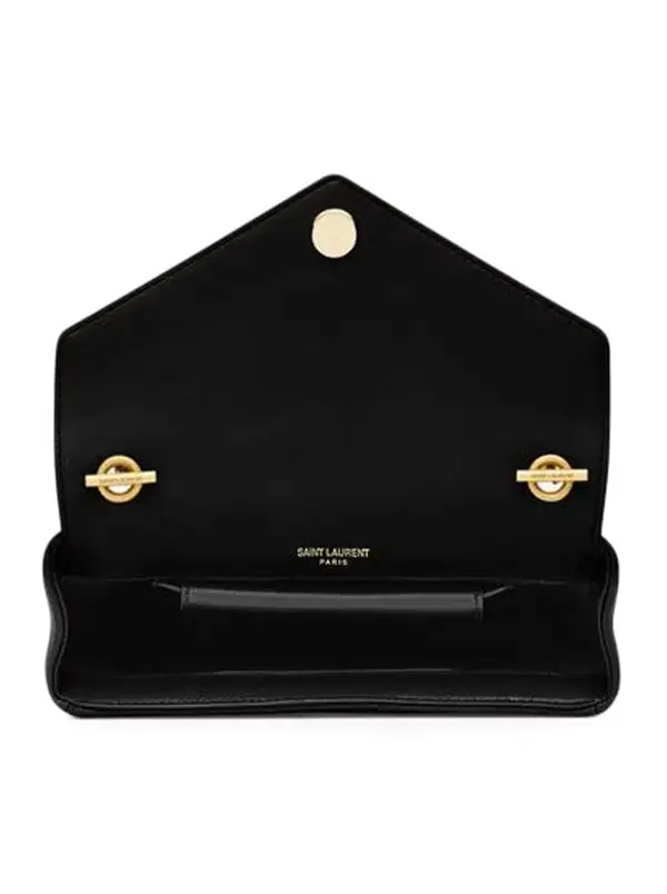 Saint Laurent Loulou Mini Lambskin Bag - Black
