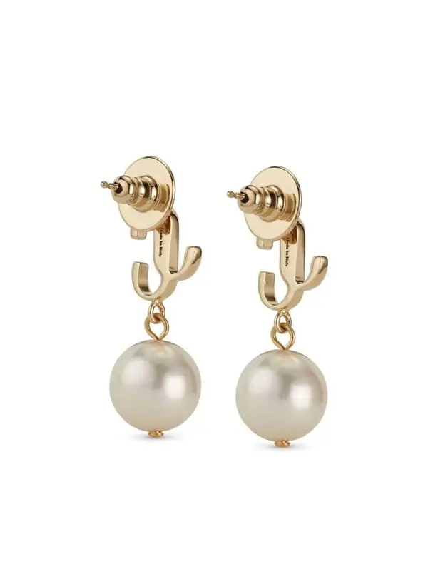 JIMMY CHOO Jc Pearl Stud Earrings - Silver