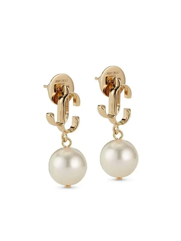JIMMY CHOO Jc Pearl Stud Earrings - Silver
