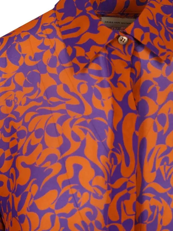 Dries Van Noten Psychedelic Print Oversized Shirt - Multicolor