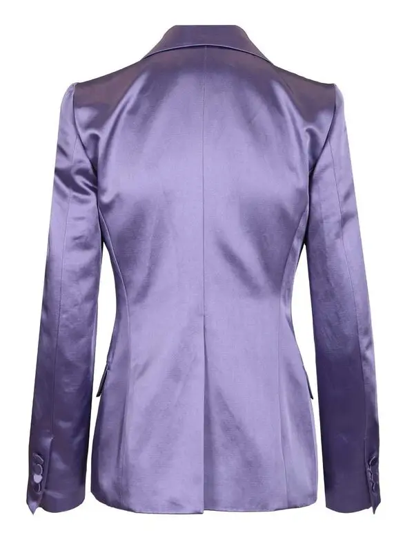 Dries Van Noten Blazer In Shiny Satin