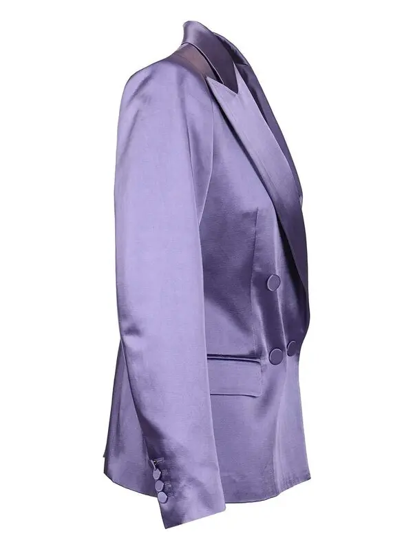 Dries Van Noten Blazer In Shiny Satin