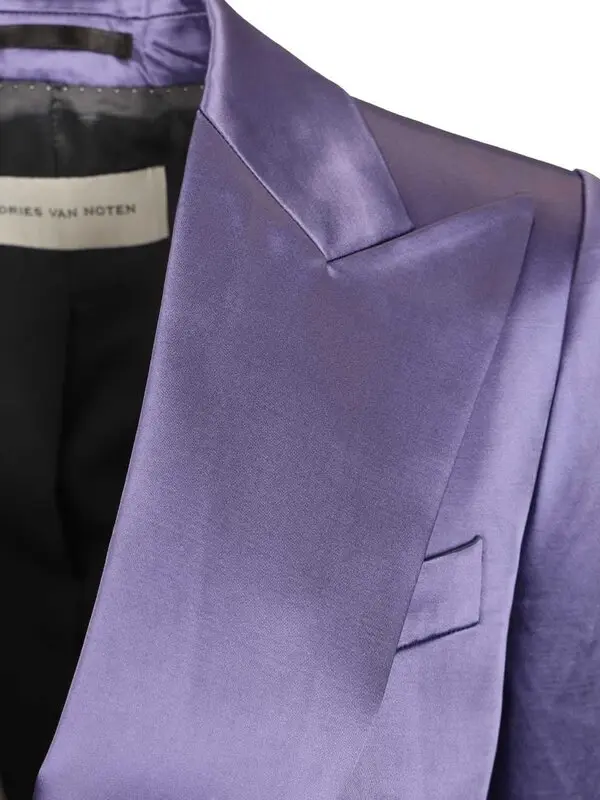 Dries Van Noten Blazer In Shiny Satin