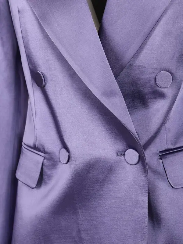 Dries Van Noten Blazer In Shiny Satin
