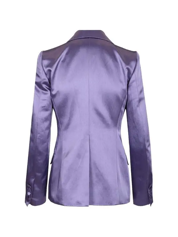 Dries Van Noten Blazer In Shiny Satin