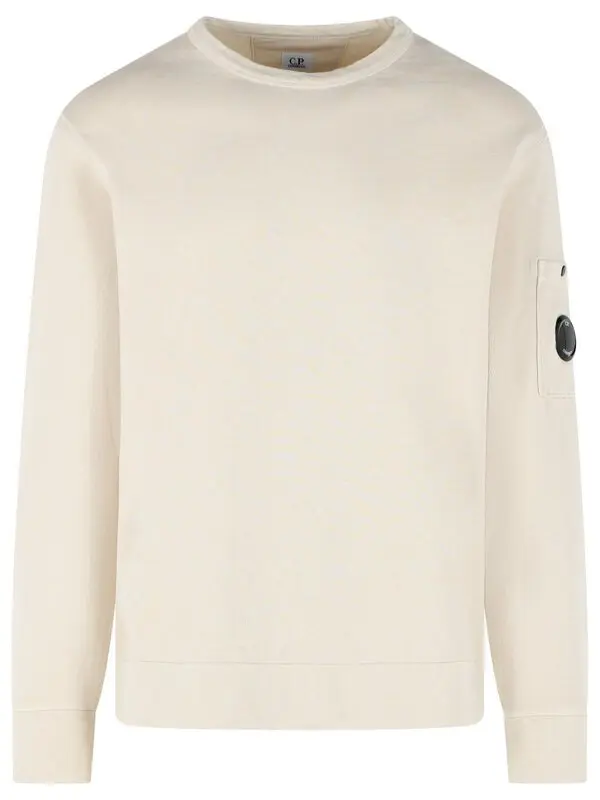 C.P. COMPANY Cotton Sweatshirt - Cream