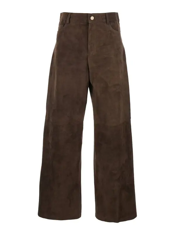 Max Mara Suede Fulmine Pants - Multicolor