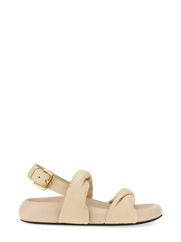 Marni Leather Sandal - Cream
