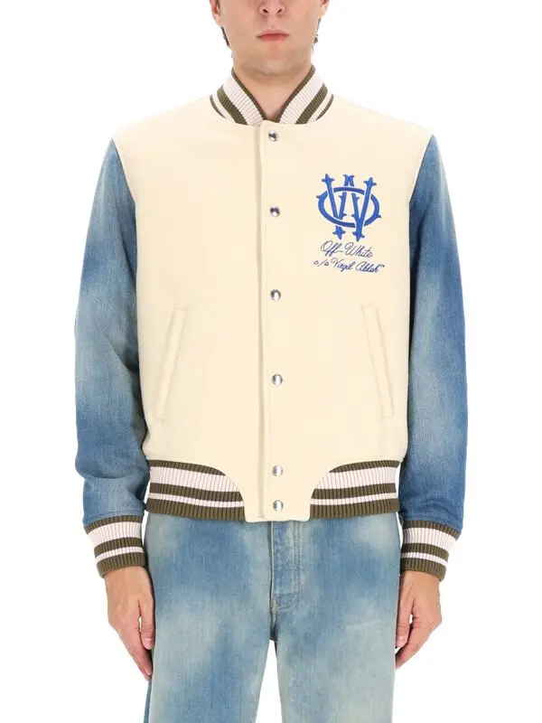 Off-White Gothic Wool Denim Jacket