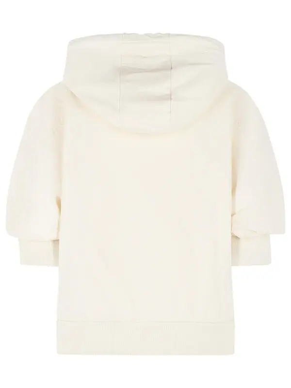 Moncler Cotton Zip-up Hoodie - Cream